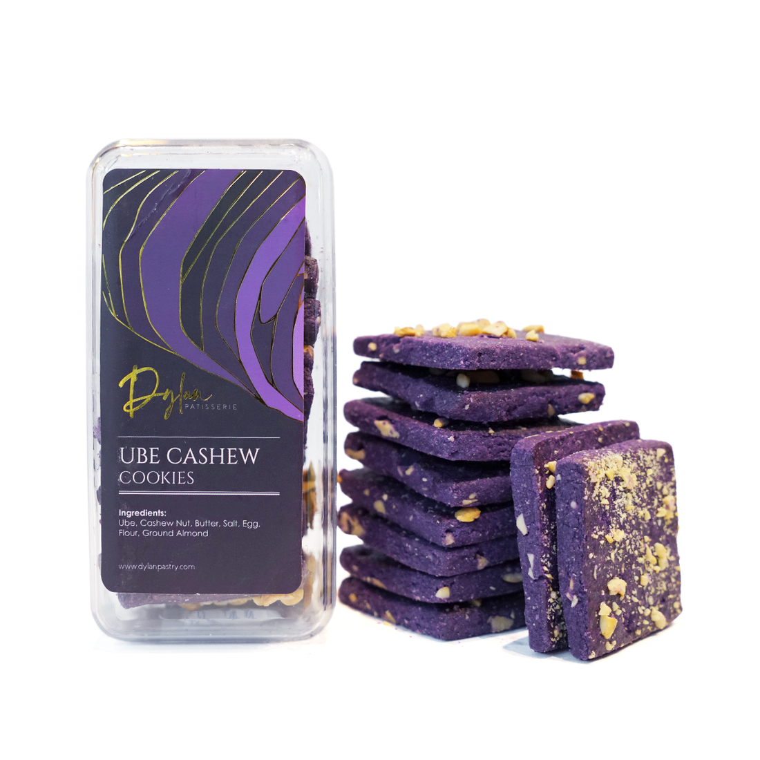Ube Cashew Cookies – Dylan Patisserie